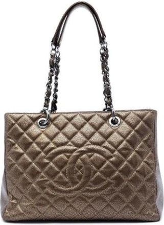 Chanel Pre-owned Grand Shopping Tote - Femme - Pre-owned - Brun - Taille: ONE Size
