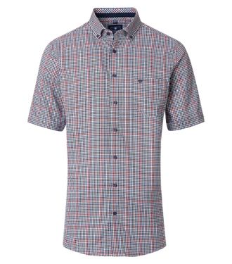 Redmond Comfort Fit - Herren Freizeithemd Kurzarm (251060999), Gr&ouml;&szlig;e:5XL, Farbe:Rot(50)