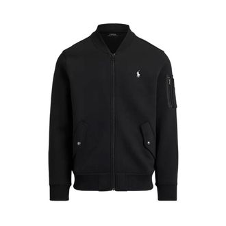 Polo Ralph Lauren Homme, Vestes, Noir, Taille: L Veste de vol en maille double