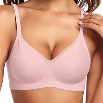 Generic Soutien Gorge Invisible Soutien Gorge sans Armature Brassiere Femme Tous Les Jours Soie Glac&eacute;e Sexy Seamless avec Rembourrage L&eacute;ger Confort Rafra&icirc;chis