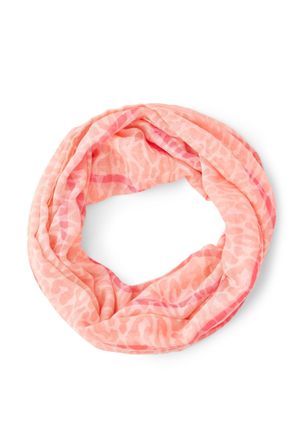 Street One Gemusterter Loop-Schal striking coral A