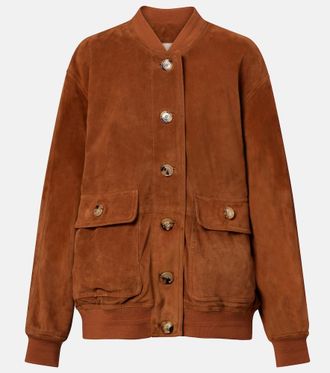 Valentino Bomberjacke Caban aus Veloursleder
