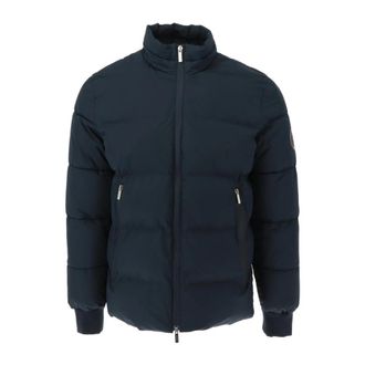 Gaud&igrave; Blaue Pufferjacke mit Rei&szlig;verschluss und Mehreren Taschen - - Jackets - Herren - Blau - XS