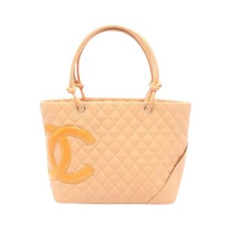 Chanel Pre-owned Cambon Line Lackleder Tote Bag - - Pre-owned - Damen - Beige - ONE SIZE