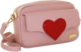 Camomilla Sac &agrave; Bandouli&egrave;re Femme, Similicuir, Collection Love Bag, Couleur Rose