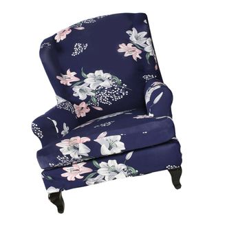 OSALADI Elastische Stuhlh&uuml;lle mit 3D Print Rutschfester Abnehmbarer Sofaschutz f&uuml;r Esszimmer K&uuml;che und Feierlichkeiten