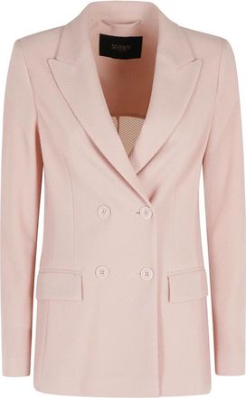 Seventy Femme, Vestes, Rose, Taille: 34 FR Giaccia Rete Tecnica