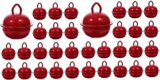 Cabilock 40 STK Eröffnungsglocke mit einem Wort kompakte Bastelglocken Handwerk Glocken Masse Mini- weihnachtsdeko weihnachtsbaumdeko Festival-DIY- DIY aus Met