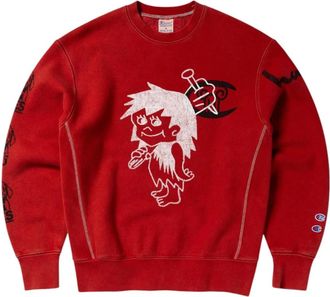 Champion Homme, Sweatshirts et sweats &agrave; capuche, Rouge, Taille: S SweaT-shirts & SweaT-shirts &agrave; capuche