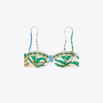 Tory Burch Damen Bedrucktes Bikinioberteil