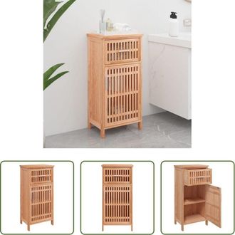 vidaXL Massivholz Schrank - Badschrank 42x29x82 cm Massivholz Nussbaum