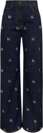Msgm Msgm, Femme, Jeans, Bleu, Taille: 38 FR The Mwave Jeans