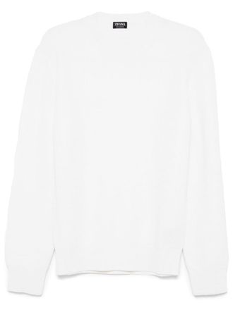 Ermenegildo Zegna Klassischer Kaschmirpullover - Nude