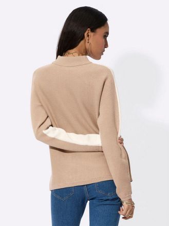 Cr&eacute;ation L Strickpullover Jacquard-Pullover Langarm Jacquard