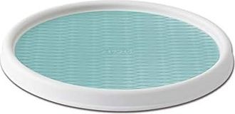 Copco 5234754 Lazy Susan Drehteller, rutschfest, 30,5 cm, Weiß/Aqua