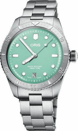 Oris Divers Sixty-Five Cotton Candy 38mm Gr&uuml;n Unisexuhr 01 733 7771 4057-07 8 19 18