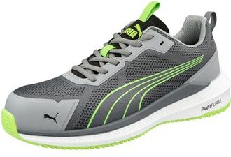 Puma Safety Slide Low S1PS ESD FO HRO SR Chaussures de s&eacute;curit&eacute; unisexes antid&eacute;rapantes sans m&eacute;tal v&eacute;g&eacute;talien avec embout en fibre de verre, Gris/vert, 45 
