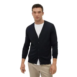 Barba Homme, Pulls, Noir, Taille: S Cardigan &agrave; Boutons