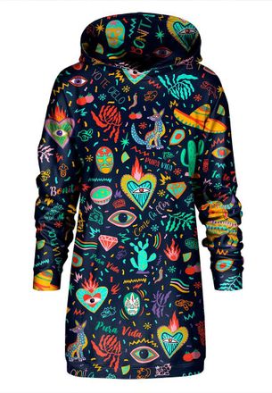 Mr. Gugu & Miss Go Colorful Mexico Oversize Hoodie-Kleid