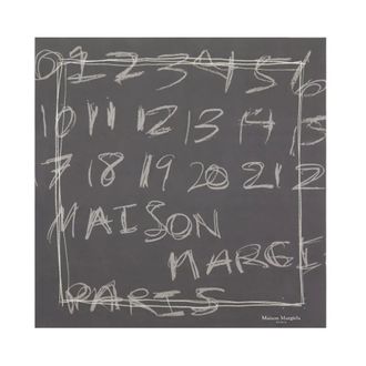 Maison Margiela Femme, Accessoires, Brun, Taille: ONE Size Foulard Num&eacute;rot&eacute;