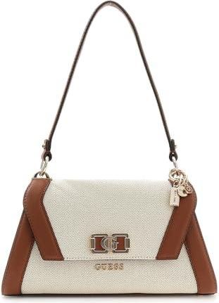 Guess Guess Sac &agrave; bandouli&egrave;re Karnilla avec fermeture magn&eacute;tique textur&eacute;e naturelle