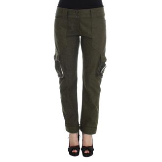 Ermanno Scervino Femme, Pantalons, Vert, Taille: 36 FR Pantalon Cargo