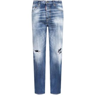 Dsquared2 Distressed Straight-Leg Jeans - - Jeans - Herren - Blau - M