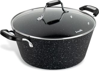 Scoville NEVERSTICK Suppentopf mit Deckel, 28 cm, tiefer Antihaft-Kochtopf, 5,5 l, geeignet für alle Herdarten einschließlich Induktion, schnelle Wärmeleitung,