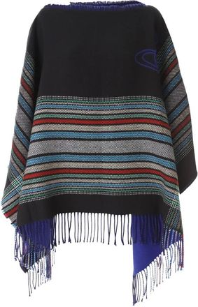 Vivienne Westwood Femme, Vestes, Multicolore, Taille: ONE Size Poncho Multi Madras