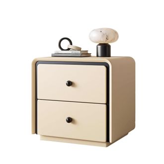 Generic Beistelltisch, Nachttisch, Nachttisch, Dekorativ, Massivholz mit Zwei Schubladen, Geeignet for Wohnzimmer, Schlafzimmer, Arbeitszimmer(B,30CM(11.81IN)