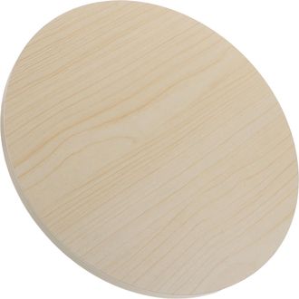 Garneck Runde Dicke Holzplatte 29,6cm Durchmesser Ersatz f&uuml;r Couchtisch und Beistelltischplatte Beige Robuste Tischplatte aus Massivem Holz f&uuml;r Wohnzimmer und