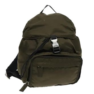 Prada Pre-owned Vintage Nylon Rucksack - - Pre-owned - Damen - Gr&uuml;n - ONE SIZE
