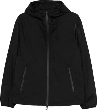 Emporio Armani veste zipp&eacute;e &agrave; capuche - Noir