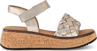 Gabor Goldene Ledersandalen - - Shoes - Damen - Gelb - 37 1/2 EU