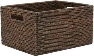 Aubry Gaspard Aubry Gaspard - Panier de rangement en rotin antique Longueur 28cm