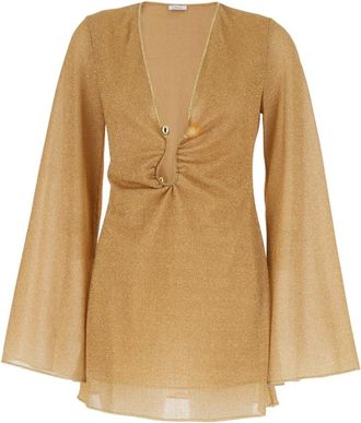 Os&eacute;ree Femme, Blouses et Chemises, Jaune, Taille: 40 FR Kaftan Lumiere Stones