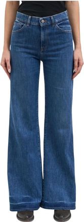 Dondup Femme, Jeans, Bleu, Taille: W26 Pantalone in Denim Wide Leg