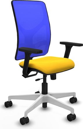 Piqueras y Crespo PC-Schreibtischstuhl mit 3D-Armen, h&ouml;henverstellbare Lendenwirbelst&uuml;tze, ausgestattet mit Syncro/Traslack und Schneideschaum, mit Rollen von 65 mm, Ny