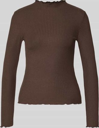 Only Slim Fit Langarmshirt mit Viskose-Anteil Modell EMMA
