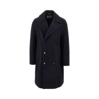 Palt&ograve; Achille 2L felt double-breasted coat Man 48