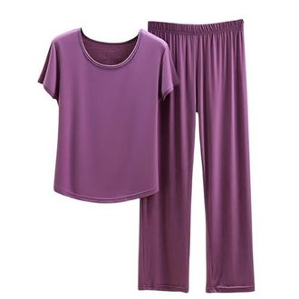 Generic Co Ord Ensembles 2 pi&egrave;ces pour femme - Tenue d&eacute;t&eacute; d&eacute;contract&eacute;e pour les voyages et les vacances - Pantalon court &agrave; manches courtes et jambes larges - 