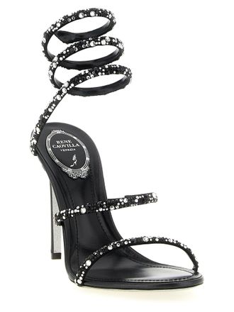 Rene Caovilla Cleo Heels - Black