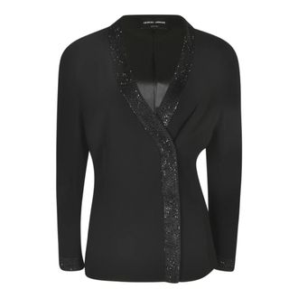 Giorgio Armani Elegante Jackenkollektion - - Jackets - Damen - Schwarzk - L