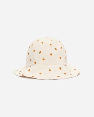 Arket Sonnenhut Aus Baumwollmusselin -Wei&szlig;