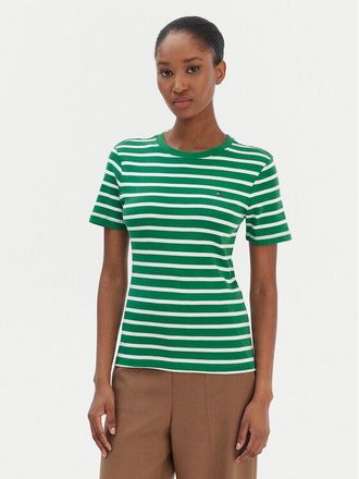 Tommy Hilfiger T-Shirt New Cody WW0WW40587 Gr&uuml;n Slim Fit