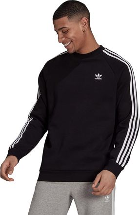 adidas Originals adidas Herren 3-stripes Crew Pullover, Schwarz, XXL EU