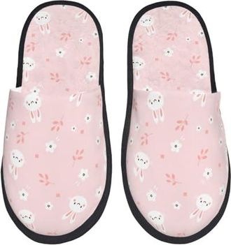 Generic Chaussons Femme Homme Imprim&eacute; Lapin Mignon Maison Chaussures Confort Antid&eacute;rapantes Pantoufles DExt&eacute;rieur, Pour F&ecirc;te, Mariage, Hommes, M