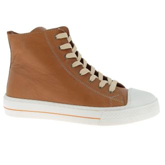 Andrea Conti Damen High Top Sneaker, braun, 40 EU