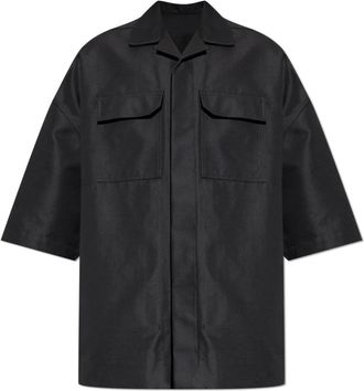 Rick Owens Homme, Chemises, Noir, Taille: S Chemise Oversize