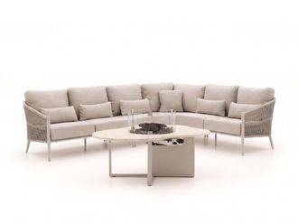 Bellagio la vita attrattiva + 10 % Kassenrabatt | Bellagio Mineo/Cosiloft Novi Ecklounge-Set mit Feuertisch 5-teilig